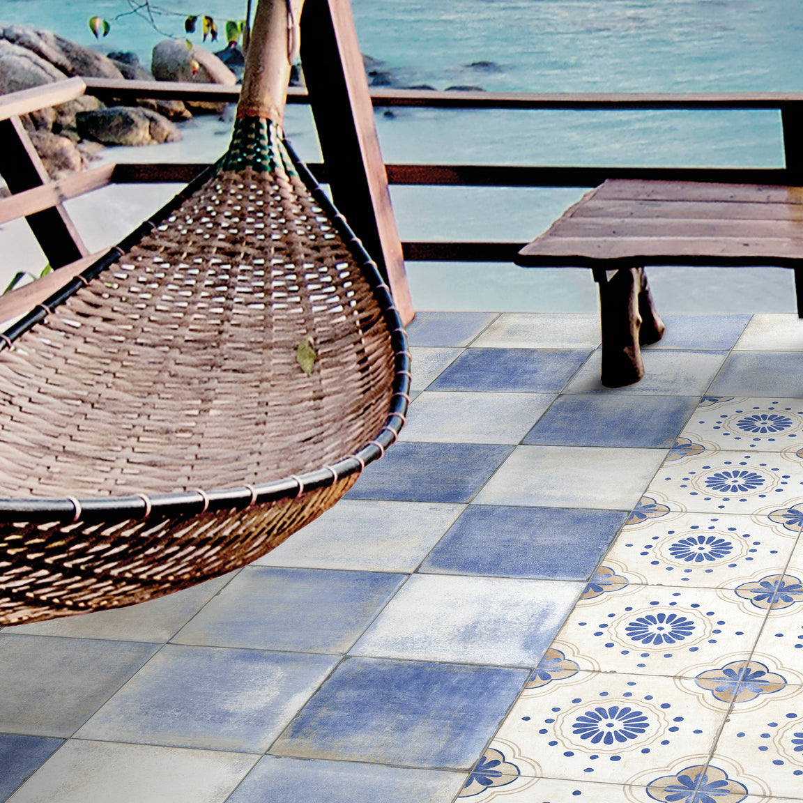 Island 8X8 Antigua Encaustic Porcelain Tile — Urban Coast Tile
