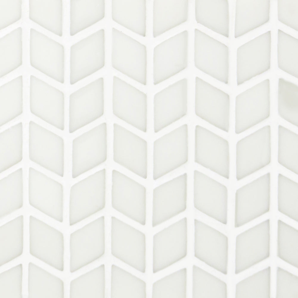 Micro Chevron Cotton Glass Mosaic Tile — Urban Coast Tile