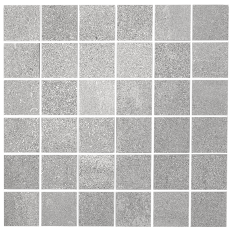 Grain 2x2 Gray Mosaic Porcelain Tile — Urban Coast Tile